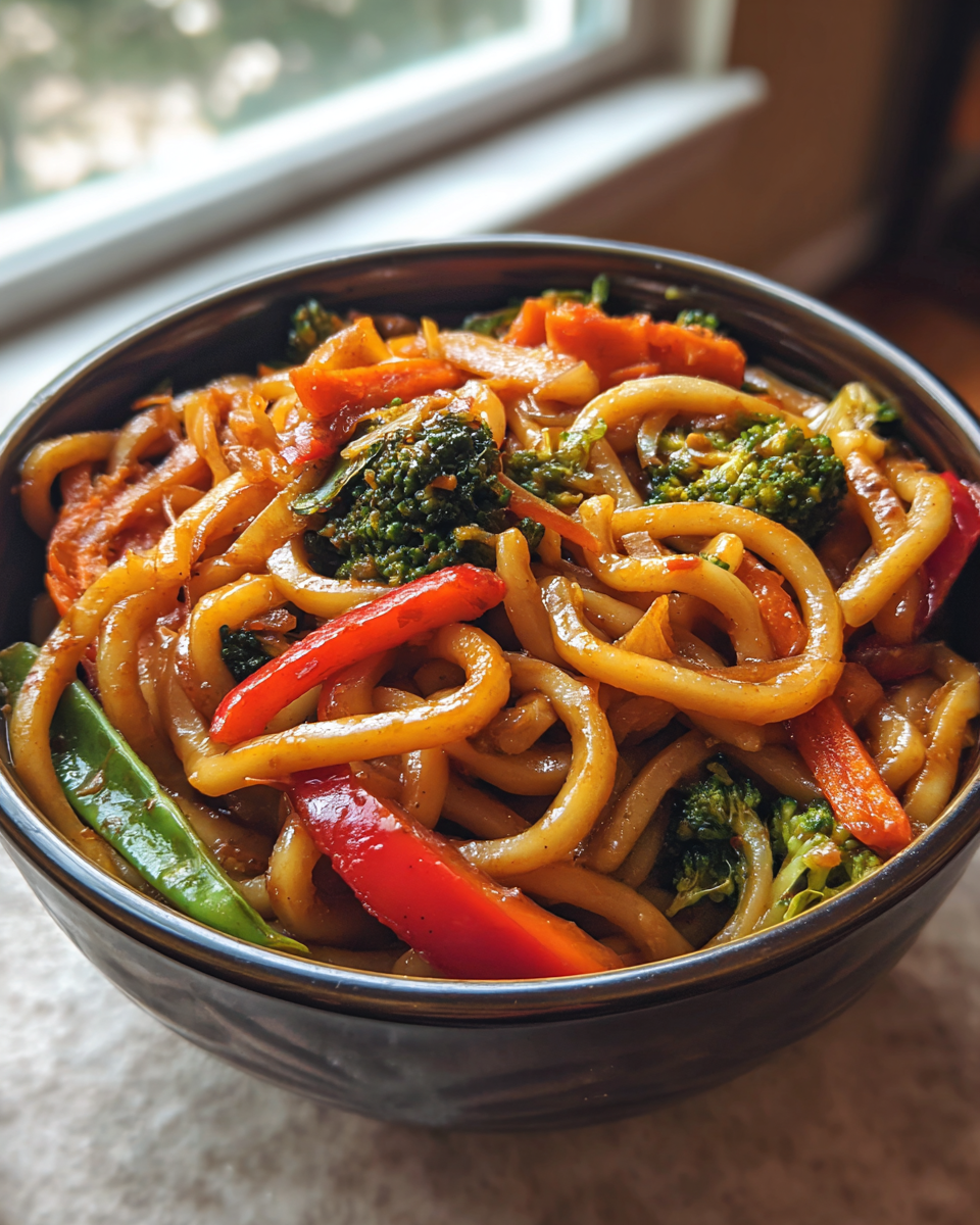Quick Stir-Fried Udon Noodles with Vegetables: 1 Amazing Meal ...